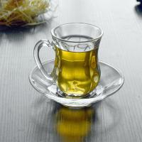 China BPA Free Clear 150ml Classic Deluxe Glass Printed Cup for sale