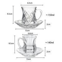 China BPA Free Clear 150ml Classic Deluxe Glass Printed Cup for sale