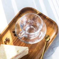 China BPA Free Clear 150ml Classic Deluxe Glass Printed Cup for sale
