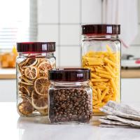 China Borosilicate 1250ML 1550ml Jam Pickle Sealable Glass Jars for sale