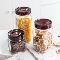 China Borosilicate 1250ML 1550ml Jam Pickle Sealable Glass Jars for sale