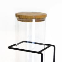 China 1000ml Display Borosilicate Sealable Glass Jars for sale