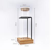 China 1000ml Display Borosilicate Sealable Glass Jars for sale