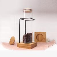 China 1000ml Display Borosilicate Sealable Glass Jars for sale