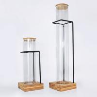 China 1000ml Display Borosilicate Sealable Glass Jars for sale