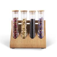 China 1000ml Hygienic Candies Borosilicate Glass Storage Tank for sale