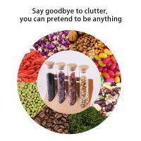 China 1000ml Hygienic Candies Borosilicate Glass Storage Tank for sale