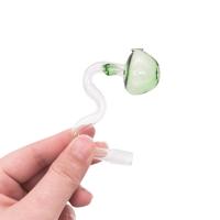 China Drinking Curved Inhale Bent Mushroom Head Hookah Pipe for sale