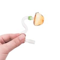 China Drinking Curved Inhale Bent Mushroom Head Hookah Pipe for sale