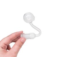 China SGS FDA Transparent Inhale Borosilicate Glass Hookah Pipe for sale
