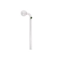 China Inhale Elbow Transparent Borosilicate Glass Smoke Pipe for sale