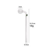 China Inhale Elbow Transparent Borosilicate Glass Smoke Pipe for sale