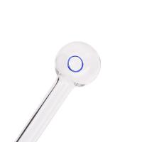 China Round Head Clear Inhale Borosilicate Glass Smoke Tube for sale