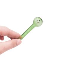 China Round Head Clear Inhale Borosilicate Glass Smoke Tube for sale
