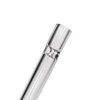 China 150℃ Inhale Borosilicate Straight Glass Smoke Pipe for sale