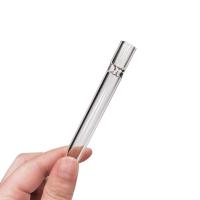 China 150℃ Inhale Borosilicate Straight Glass Smoke Pipe for sale