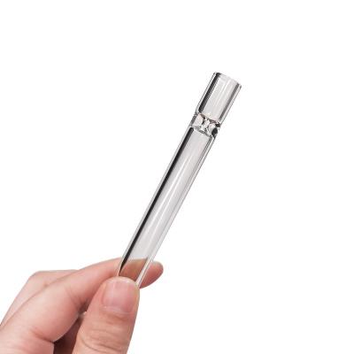 China 150℃ Inhale Borosilicate Straight Glass Smoke Pipe for sale