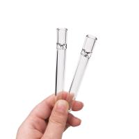 China 150℃ Inhale Borosilicate Straight Glass Smoke Pipe for sale