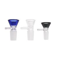 China 300℃ Inhale Smoke Funnel Shaped Glass Drinking Straws for sale