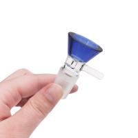 China 300℃ Inhale Smoke Funnel Shaped Glass Drinking Straws for sale