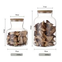 China 3800ml Wide Mouth Blown Borosilicate Glass Storage Tank for sale