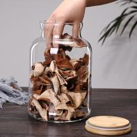 China 3800ml Wide Mouth Blown Borosilicate Glass Storage Tank for sale