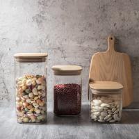 China Lead Free 650ml Borosilicate Wide Mouth Food Jar for sale