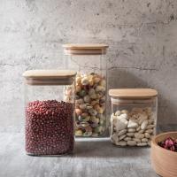China Lead Free 650ml Borosilicate Wide Mouth Food Jar for sale