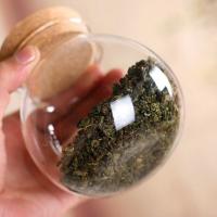 China SGS Lead Free Borosilicate Glass Wide Mouth Storage Jars for sale