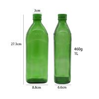 China BPA Free 1000ml Borosilicate Glass Olive Oil Bottle for sale