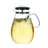 China Lead Free 1900ml Coffee Brewing Borosilicate Glass Teapot for sale