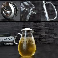 China Lead Free 1900ml Coffee Brewing Borosilicate Glass Teapot for sale