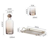 China Silicone Cap 1200ml Household Borosilicate Glass Tea Kettle for sale
