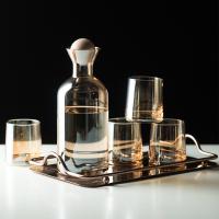 China Silicone Cap 1200ml Household Borosilicate Glass Tea Kettle for sale