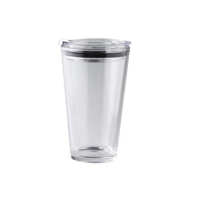 China Beverage 450ml Borosilicate Glass Straw Coke Cups for sale