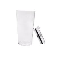 China Beverage 450ml Borosilicate Glass Straw Coke Cups for sale