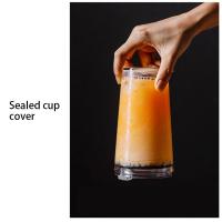 China Beverage 450ml Borosilicate Glass Straw Coke Cups for sale