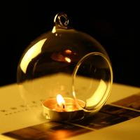 China FDA Decorative 10cm 11cm Glass Cylinder Candle Holder for sale