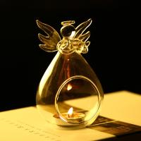 China FDA Decorative 10cm 11cm Glass Cylinder Candle Holder for sale