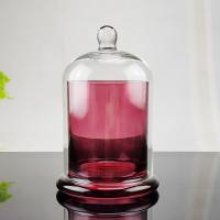China Wedding Candle Custom Logo 9cm 10cm Glass Bell Jar for sale