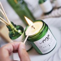China FDA Gift Aluminum Cover Dia 5cm 7.2cm Glass Candle Cup for sale