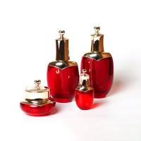China Screw Cap 25ml 150ml Crystal Cosmetic Glass Bottles for sale