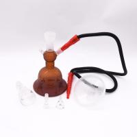 China LFGB Inhale Straight Borosilicate Glass Water Pipe Pot for sale