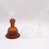 China LFGB Inhale Straight Borosilicate Glass Water Pipe Pot for sale