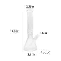 China Restaurants Clear Inhale Borosilicate Glass Hookah Pipe for sale