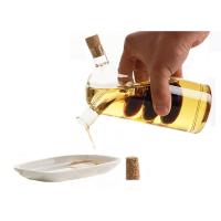 China Double Hole Separation Borosilicate Glass Olive Oil Bottle for sale