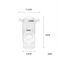 China Double Hole Separation Borosilicate Glass Olive Oil Bottle for sale