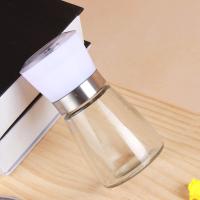 China Hygienic Lead Free Rotatable Grinding Lid Glass Pepper Jar for sale