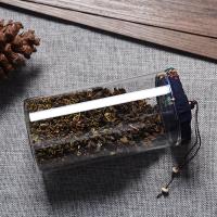 China Cloth Cover Sealed Borosilicate Glass Storage Jars for sale