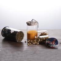 China Cloth Cover Sealed Borosilicate Glass Storage Jars for sale